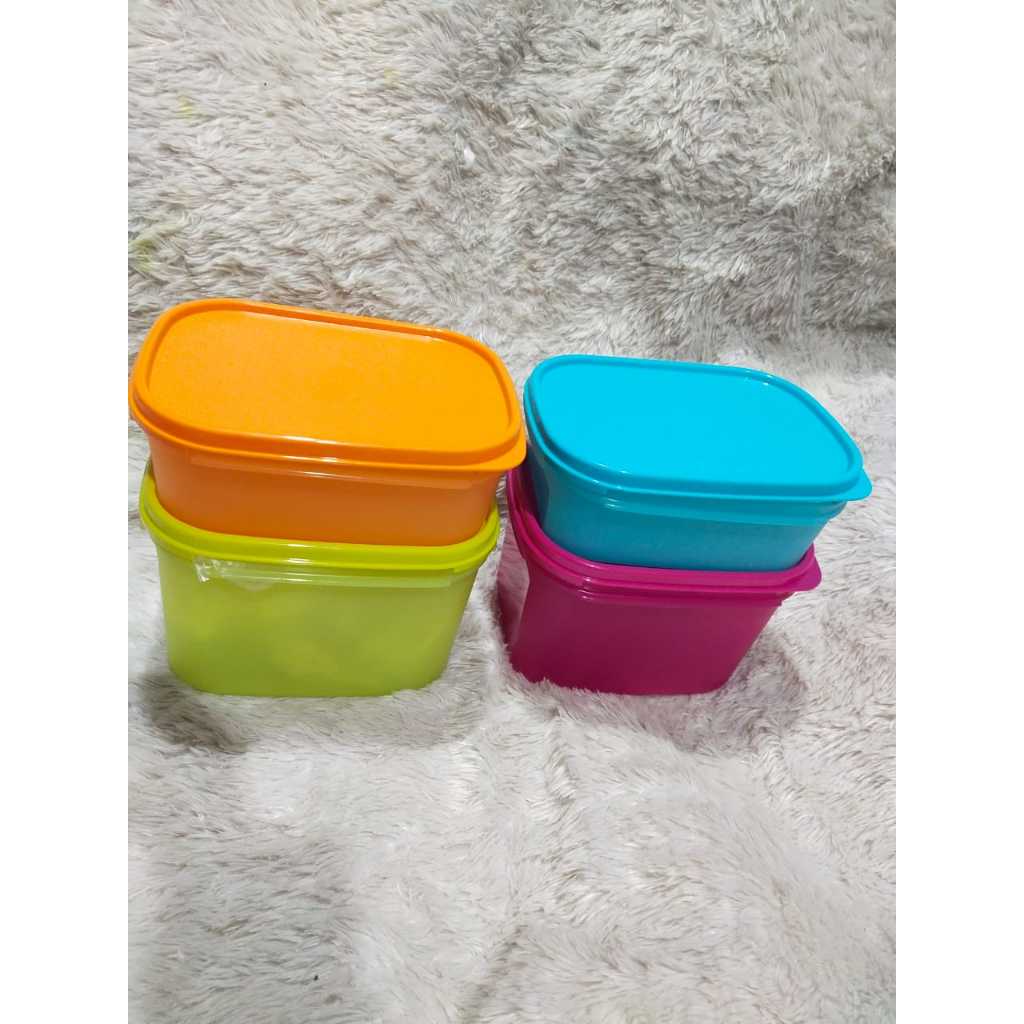 Colorful rectangular tupperware food box jar | Shopee Malaysia