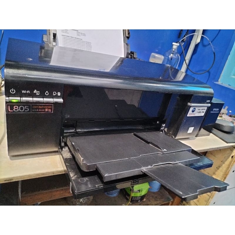Epson L805 Printer Without Print Head and Using New Print Head ...