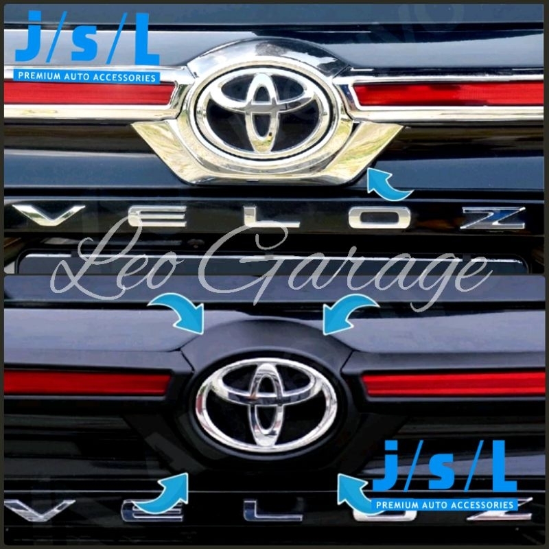HITAM All NEW VELOZ 2022 2023 2024 CAR REAR LOGO COVER TOYOTA LUGGAGE ...