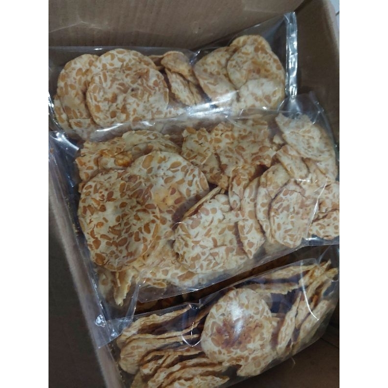 Sago tempeh chips/joya sago tempeh chips thin slices 1 kg contains 4 ...