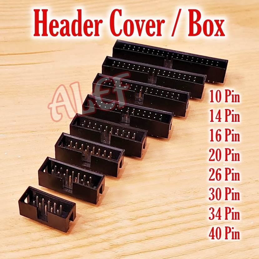 5pcs header cover 10 14 16 20 26 30 34 40 Pin idc header box socket ...