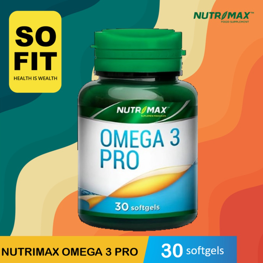 Nutrimax Omega 3 Pro With Vitamin Contents 30 Tablets - Vitamin Omega 3 ...