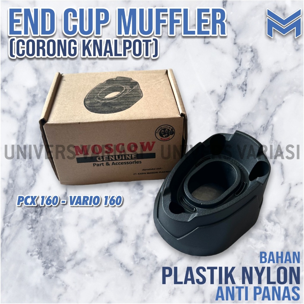 HITAM End MUFFLER VARIO 160 MUFFLER Exhaust Spout HONDA VARIO 160 ABS CBS 2020-2023 PCX 160 2021 ...