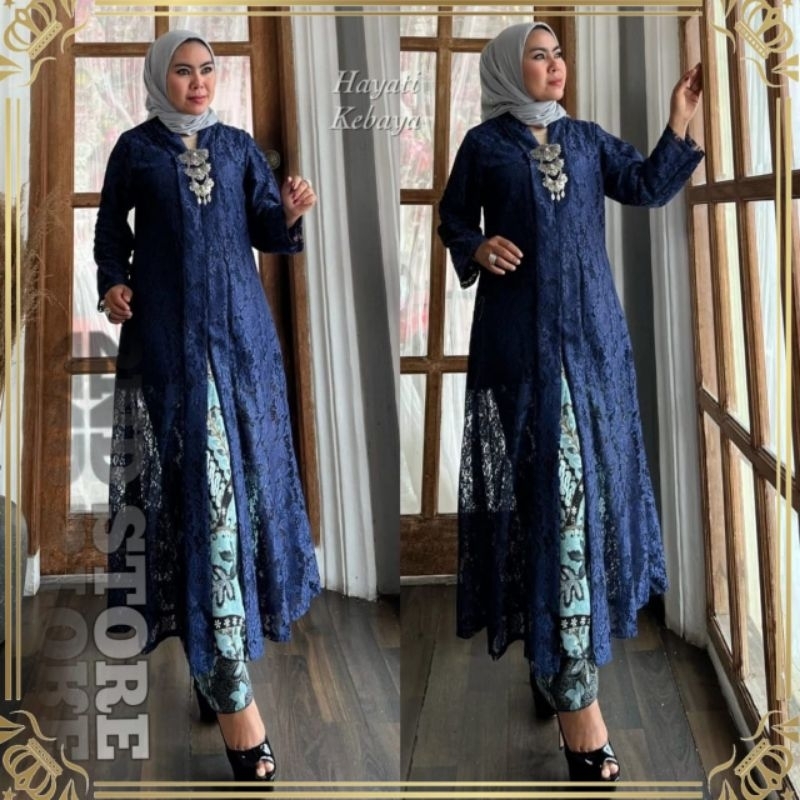FLOY LONG TUNIC KEBAYA SET - HAYATI KEBAYA - BROCADE KEBAYA - MODERN ...