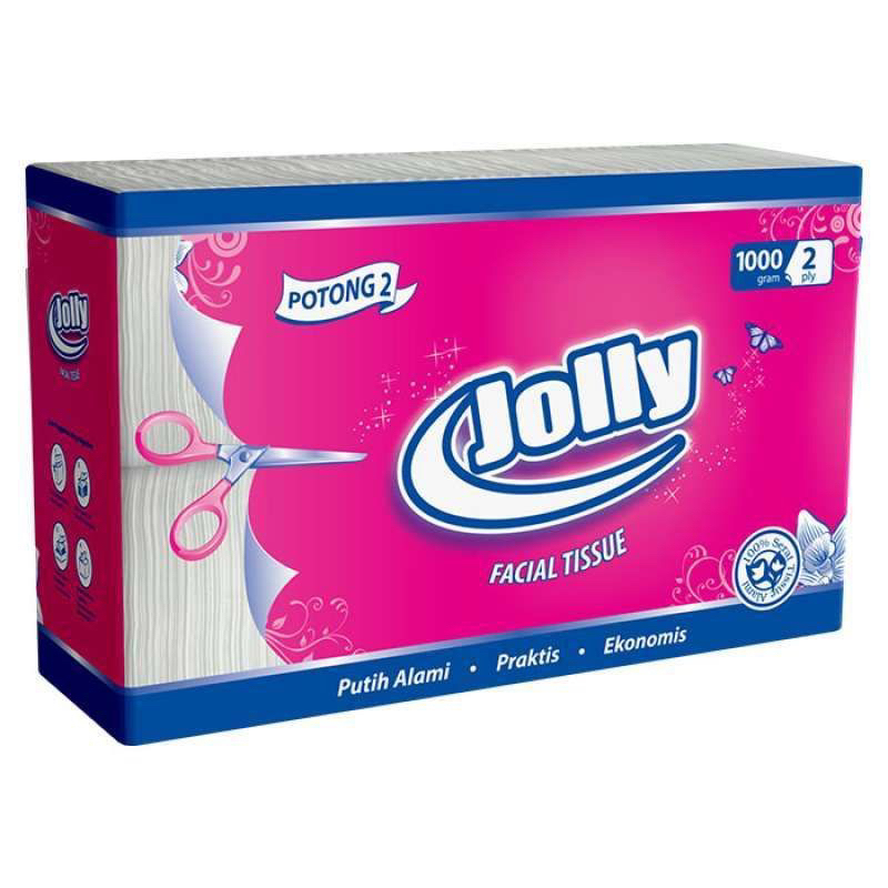 Jolly Tissue Cut 2- Facial Tissue 1000 Grams 2 PLY Contains More Than ...