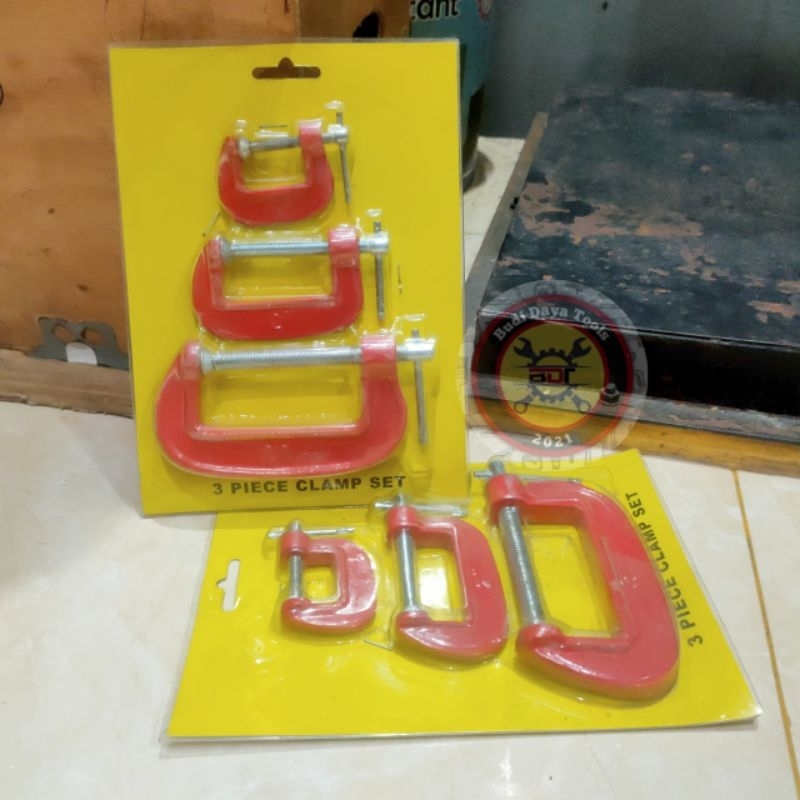 Clamp Set Of 3pcs Clamp Press Tool Model C | Shopee Malaysia