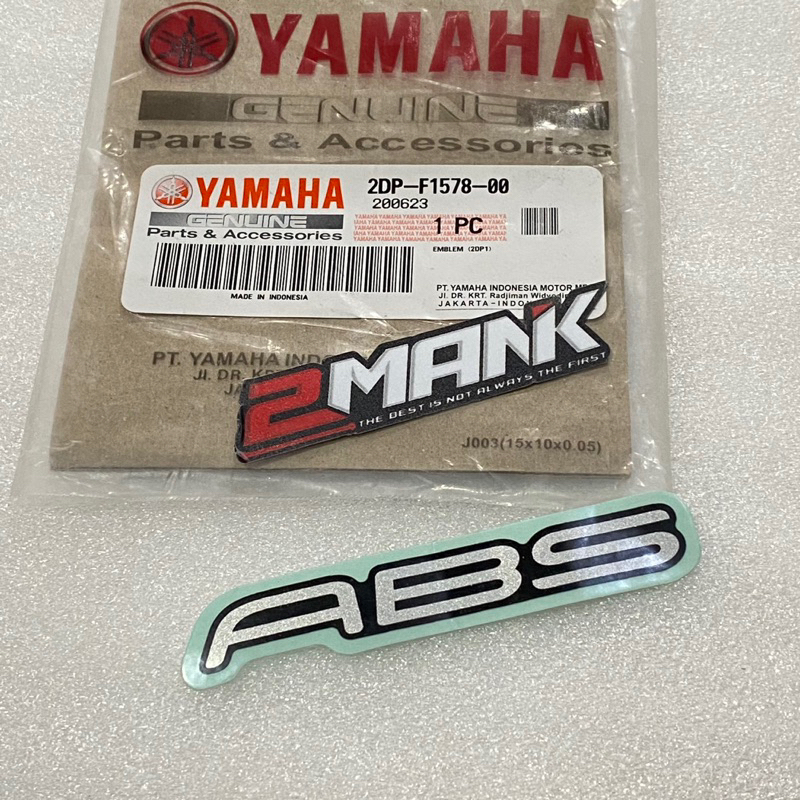 Original yamaha nmax nmax front fender abs logo emblem sticker 2DP ...