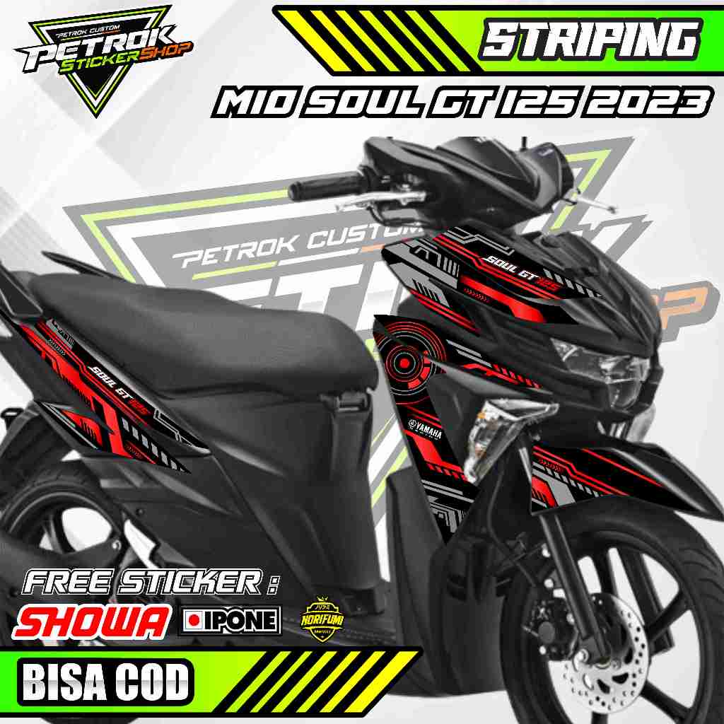STRIPING VARIATIONS YAMAHA MIO SOUL GT 125 TECHNO / STICKER LIST ...