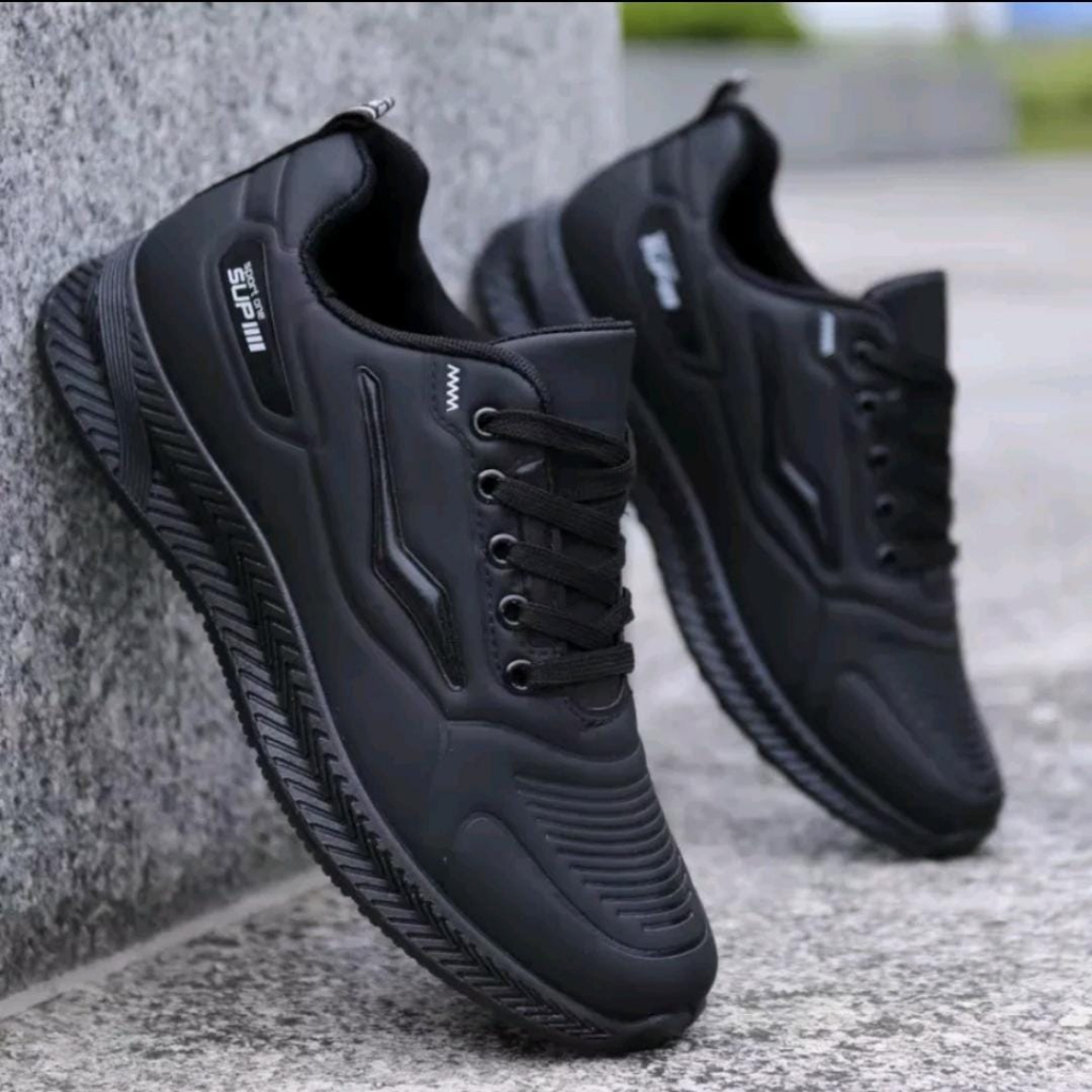 HITAM Casual and Trendy Black Men's Sneakers | Shopee Malaysia