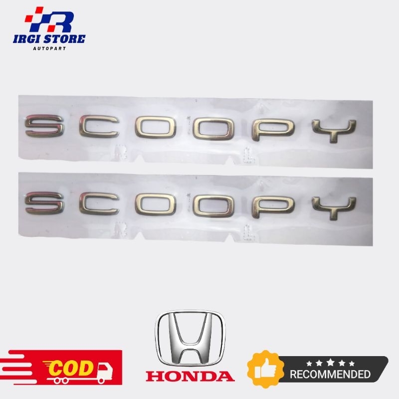 Scoopy gold Emblem 2021 2022 Original Honda Scoopy logo code gold 1 ...