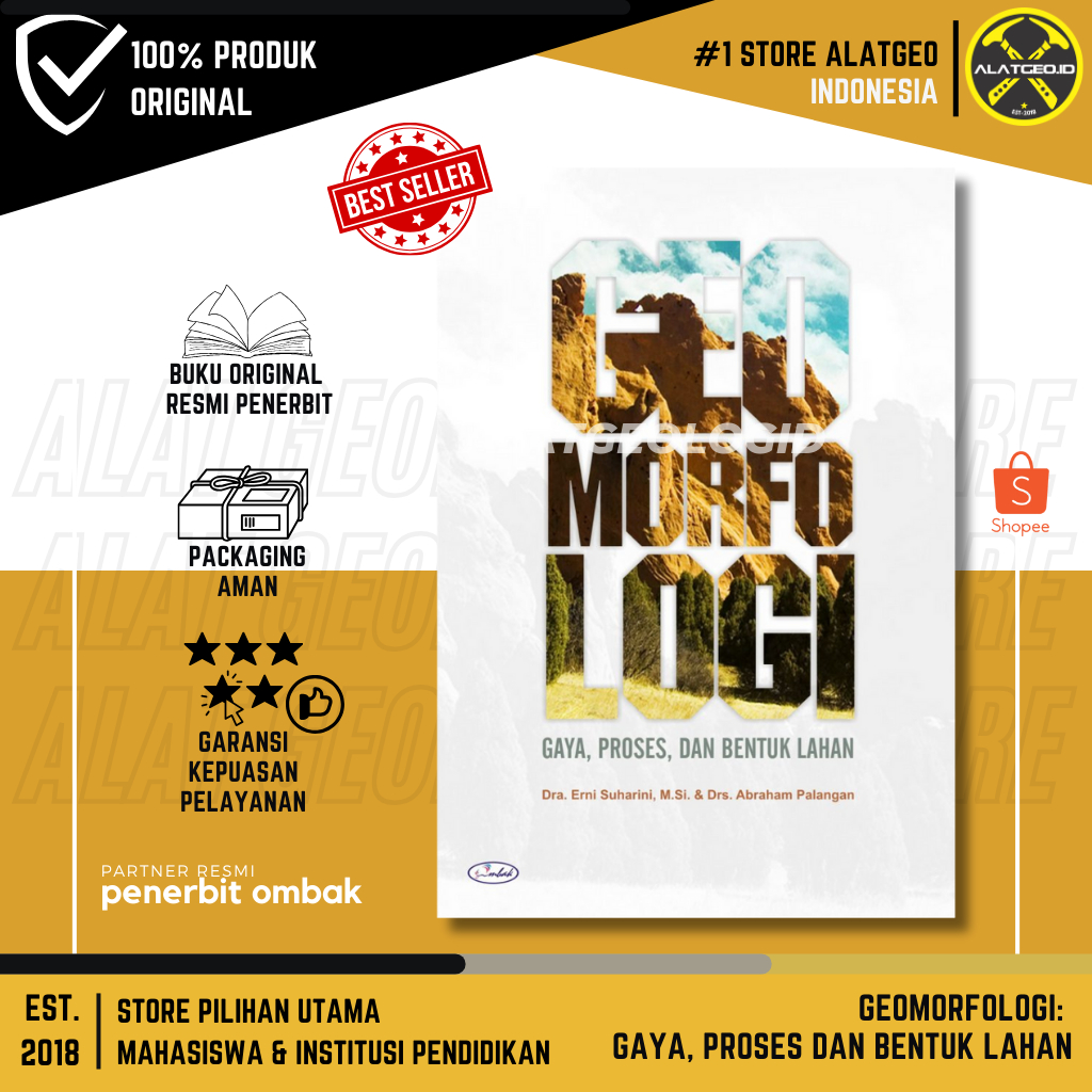 Geology book, Geomorphology, Process Style and Land Shape - Erni Suherni | Shopee Malaysia