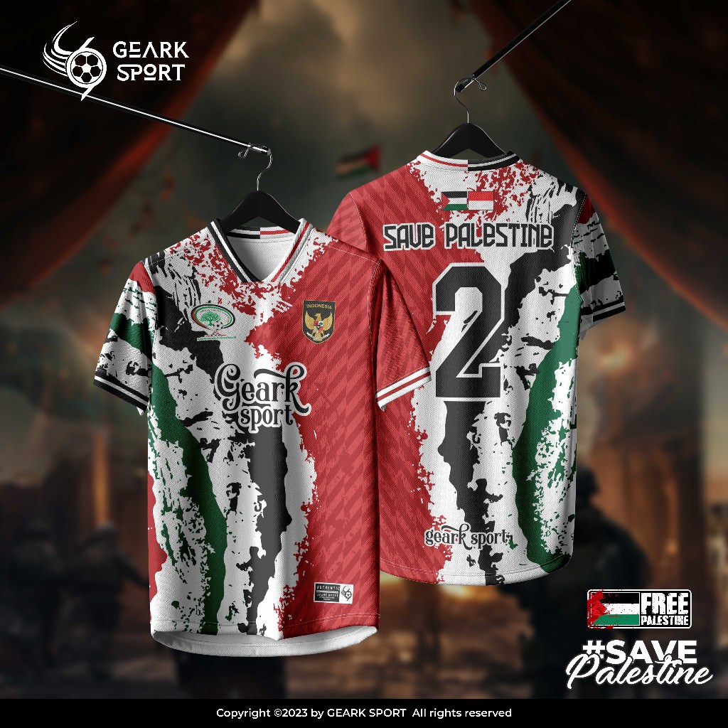 Jersey Clothes save Palestine indonesia x Palestine Special Edition ...