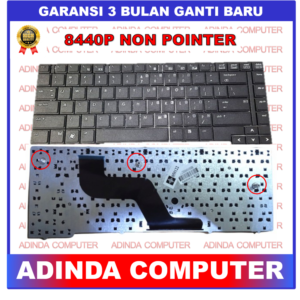 Hp EliteBook Keyboard 8440 8440P 8440W Non Pointer | Shopee Malaysia