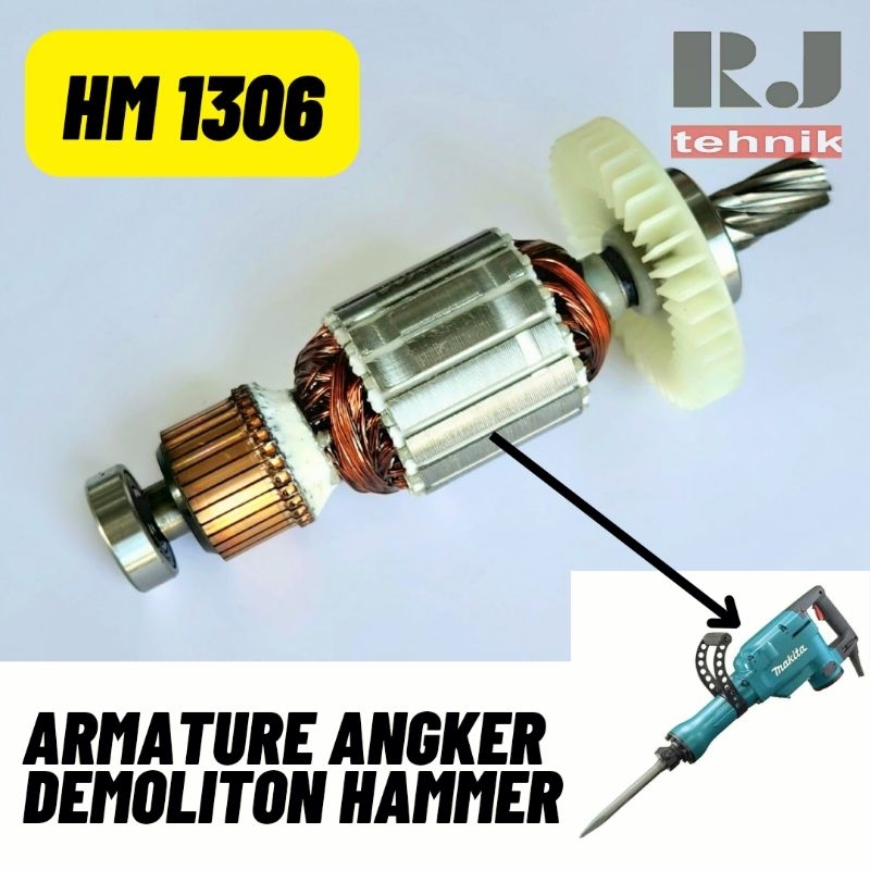 Makita HM1306 Armature Armature Drill Demolition Hammer HM 1306 ...