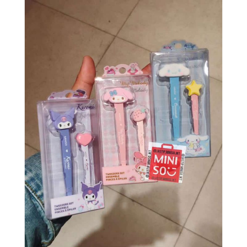 Miniso x SANRIO SANRIO Character Tweezers Set Kuromi, My Melody ...