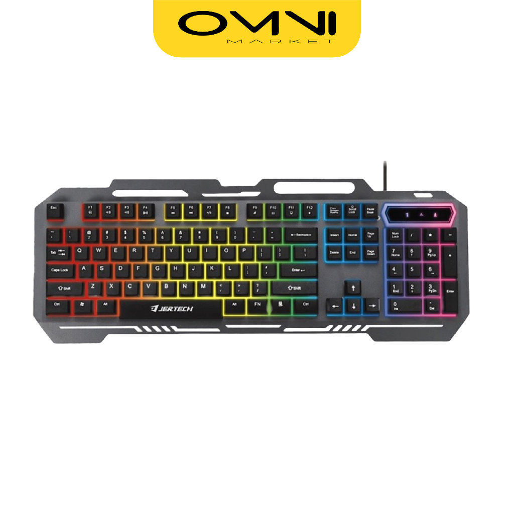 Jertech K910 Full Size Backlit RGB LED Gaming Keyboard | Shopee Malaysia