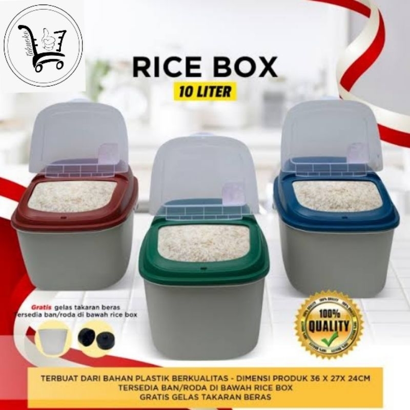10 Liter RICE BOX TABHITA RICE BOX 10 Liter RICE Container | Shopee ...