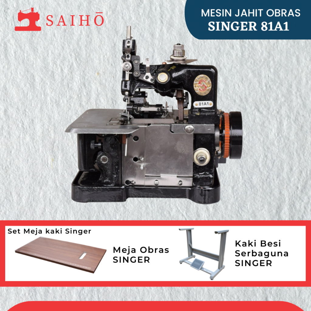 MESIN Singer 81a1 Full Set Overlock Machine (With Table Legs) | Shopee ...