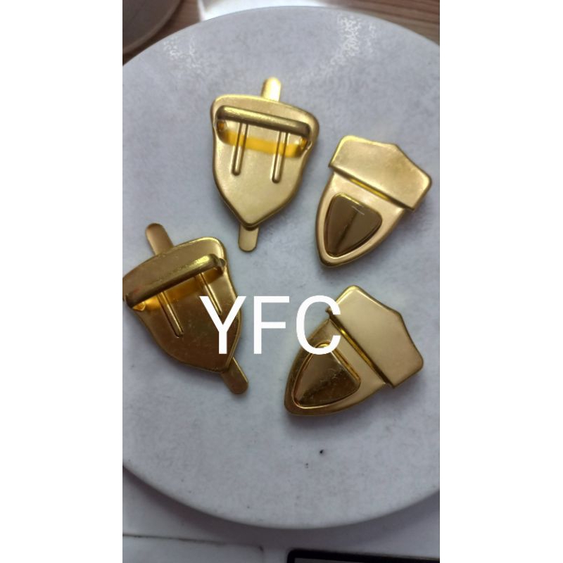 Gold Color Bag Slot Lock/per pcs, Large Size | Shopee Malaysia