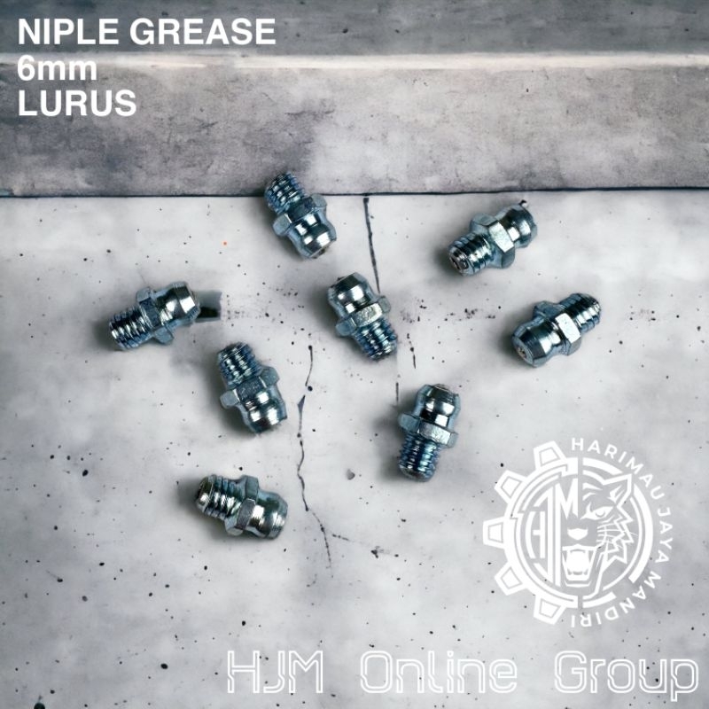 NIPPLE GREASE - NIPLE NIPEL GRIS - NEPLE NEPLE STAMP GREASE 6mm M6 ...