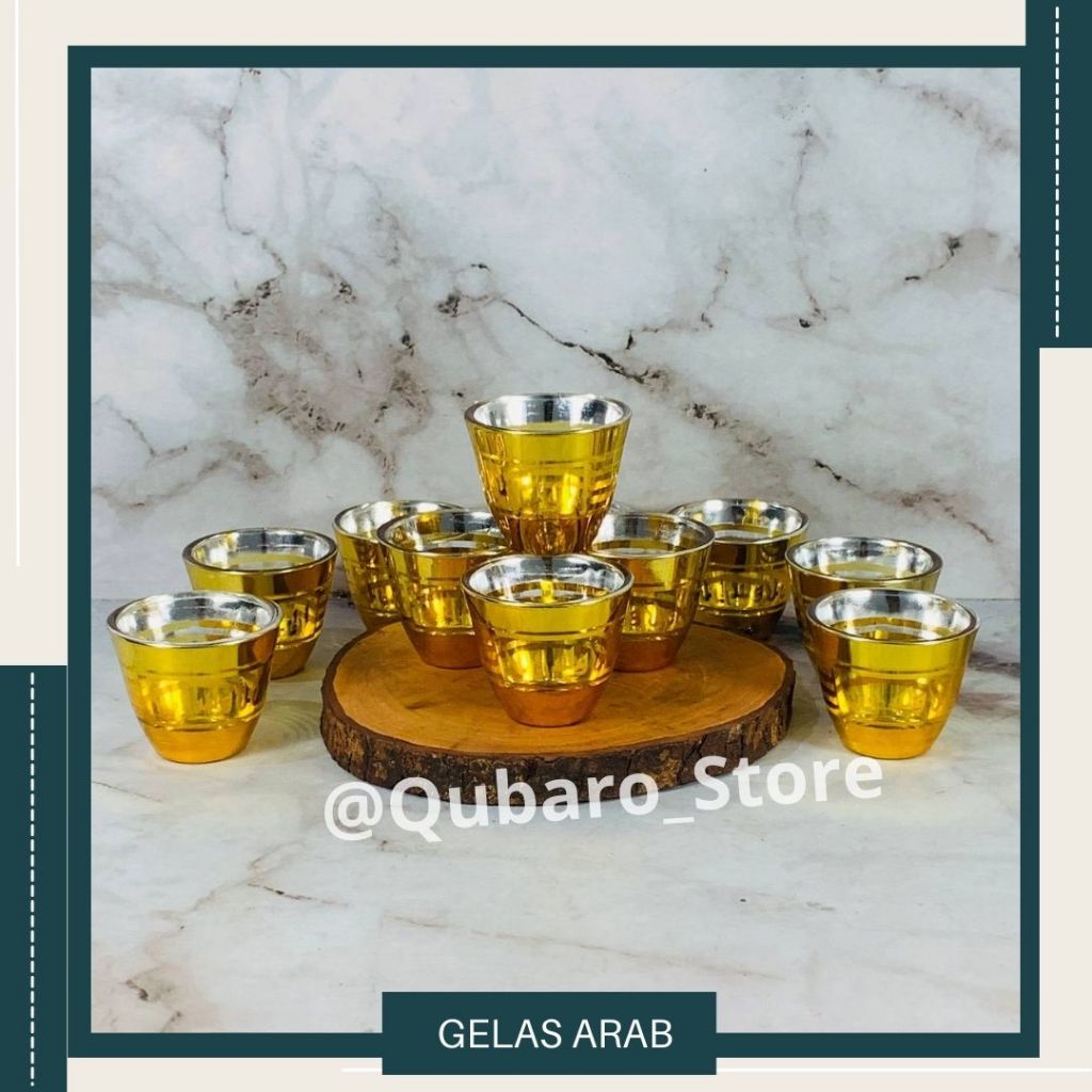 Zamzam Water Arabic Glass By Hajj Umrah 12pcs CUCING Glass | Shopee ...