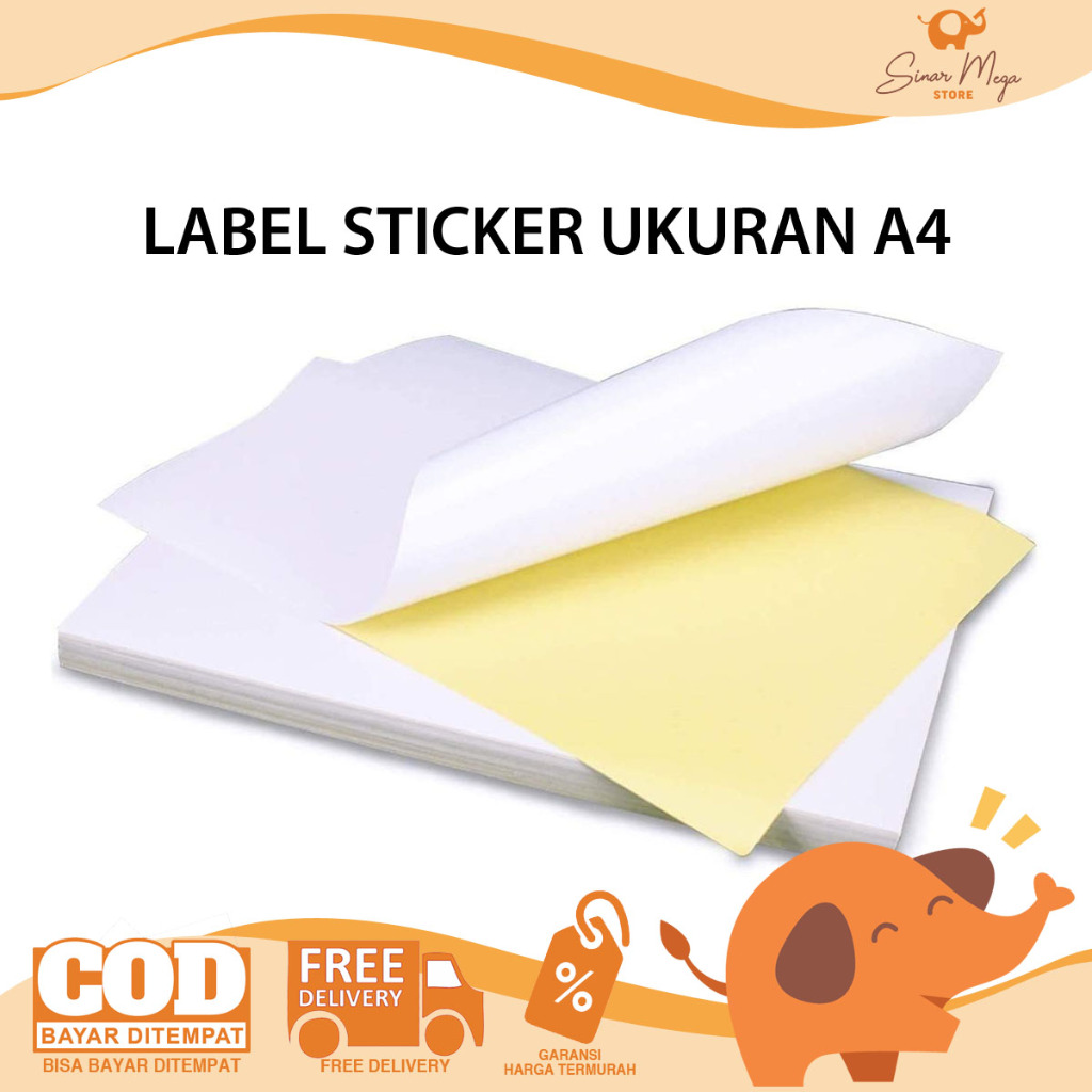 A4 size Label contains 10 sheets of Sticker paper | Shopee Malaysia