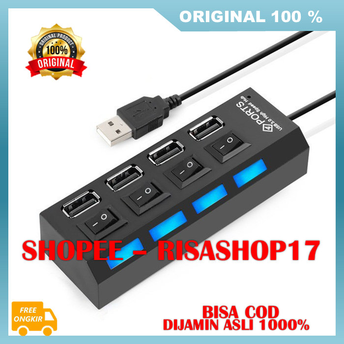 Usb Hub 4 Port Fast USB Extension Connection 4 Ports 100% ORIGINAL ...