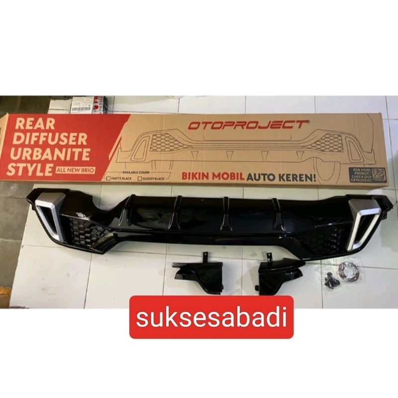 All new brio Rear bumper Diffuser urbanite model | Shopee Malaysia