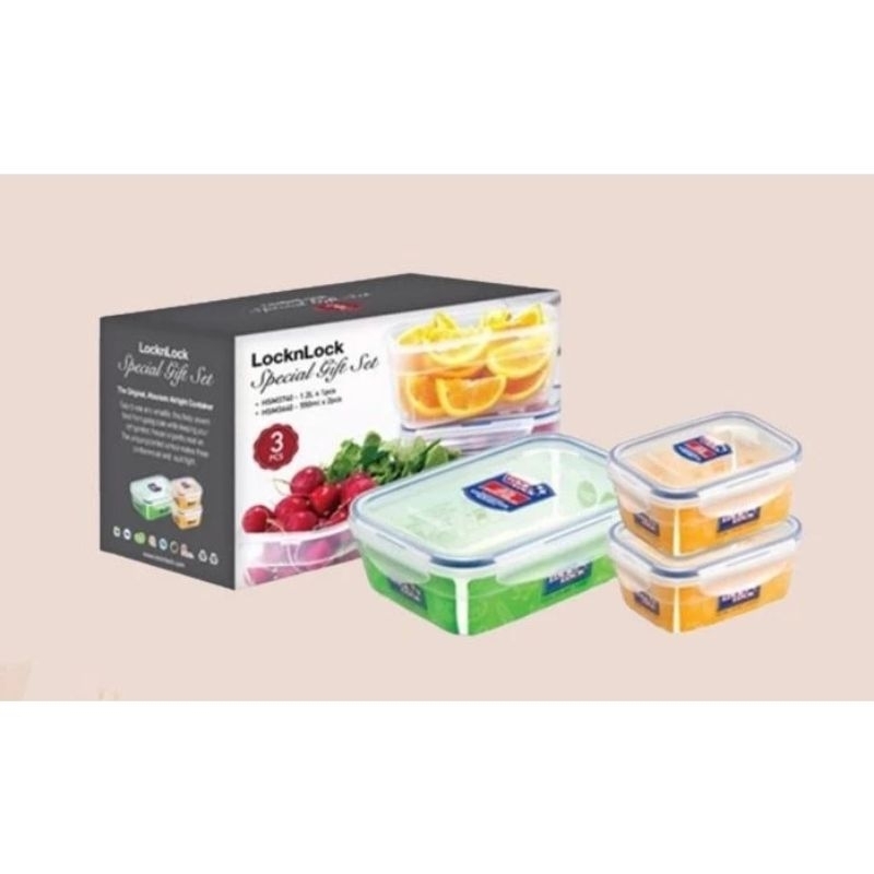 Lock n Lock Special Gift Set LocknLock Set Of 3 - Dining Container ...