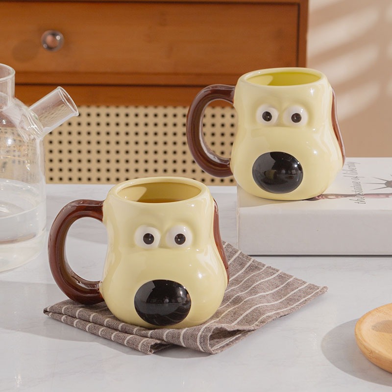 Wallace & GROMIT Mug/Cute Doggy Mug/Cute Cup/Cute Cartoon Mug Cup/Cute ...