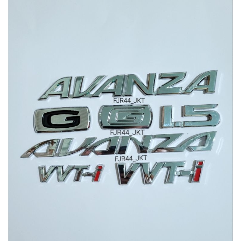 All new avanza written logo emblem/ old avanza emblem/ vvti emblem/ g ...
