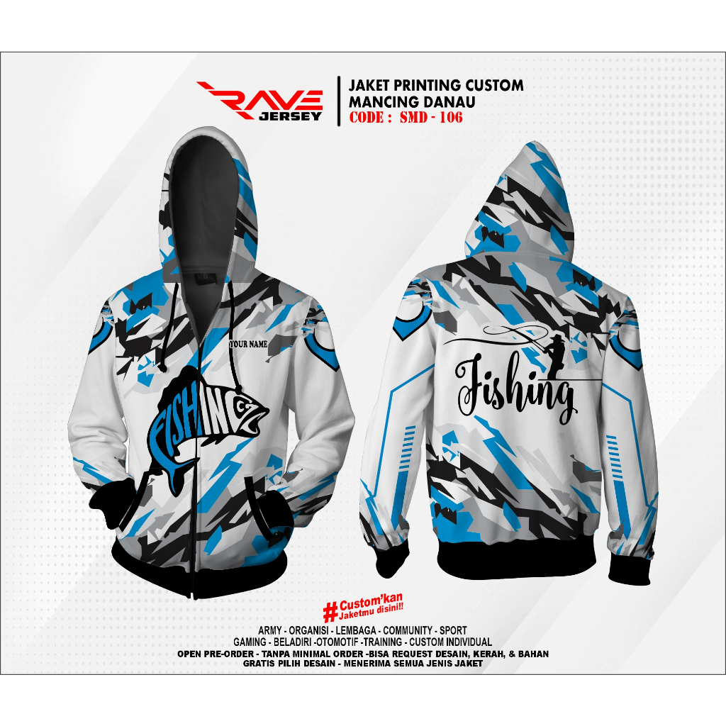 DANAU FISHING COMMUNITY JACKET SESSION 2 FULL PRINTING SUBLIME CUSTOM ...