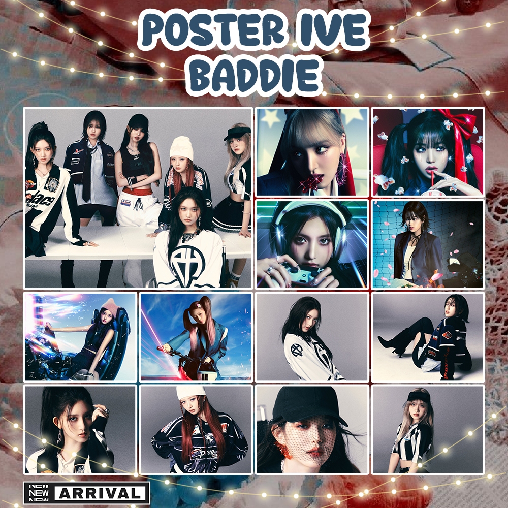 Ive Poster BADDIE | Kpop Poster A4 A5 A6 (Part A) | Shopee Malaysia