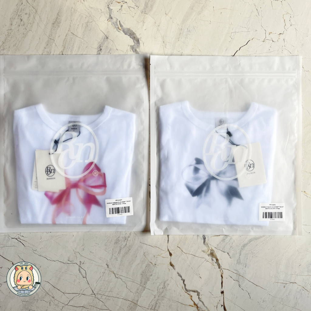 [READY Ina] Ronron Double Ribbon Slim Crop T-shirt Original | Bae Suzy ...