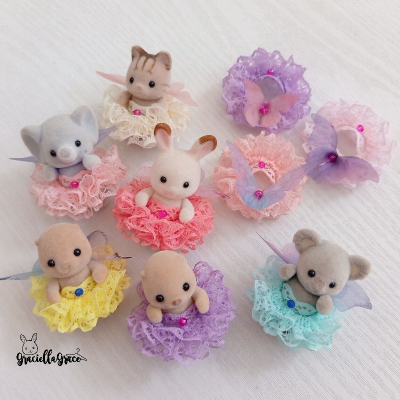 SYLVANIAN FAMILIES Sylvanian Keluargaes baby butterfly tutu dress ...