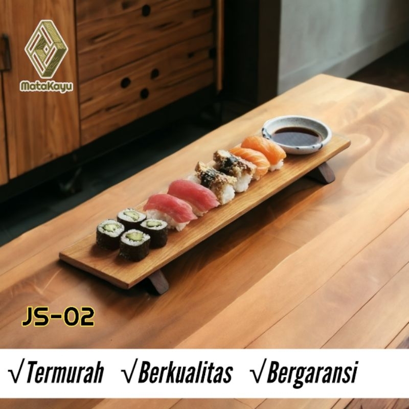 KAYU Wooden sushi Tray Wooden sushi Serving Tray cutting board JS-02a ...