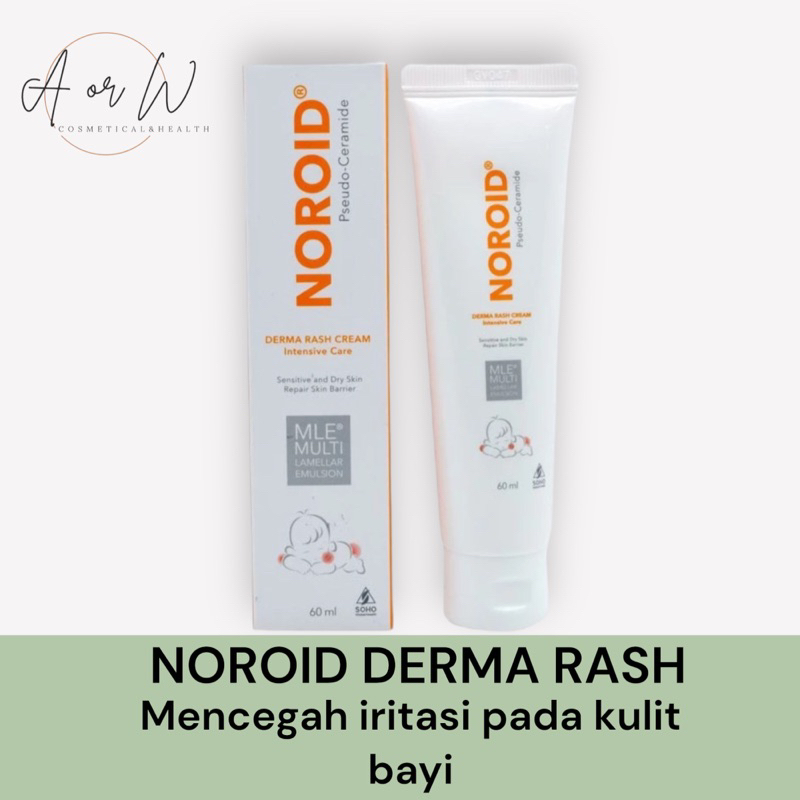 Noroid DERMA RASH CREAM 60ml Keeps Babies From Diaper Irritation And ...