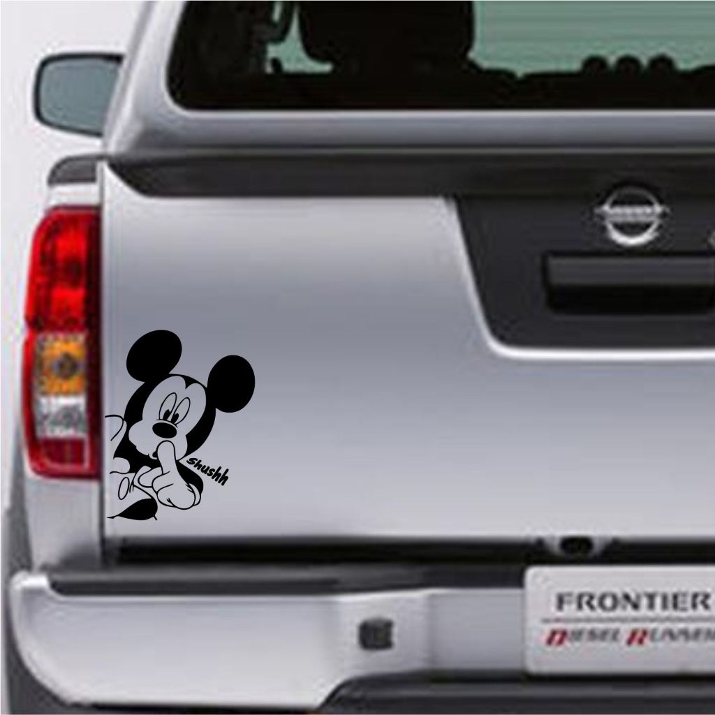 Cutting STICKER MICKEY MOUSE Car Luggage STICKER MICKEY MOUSE PEEKING ...