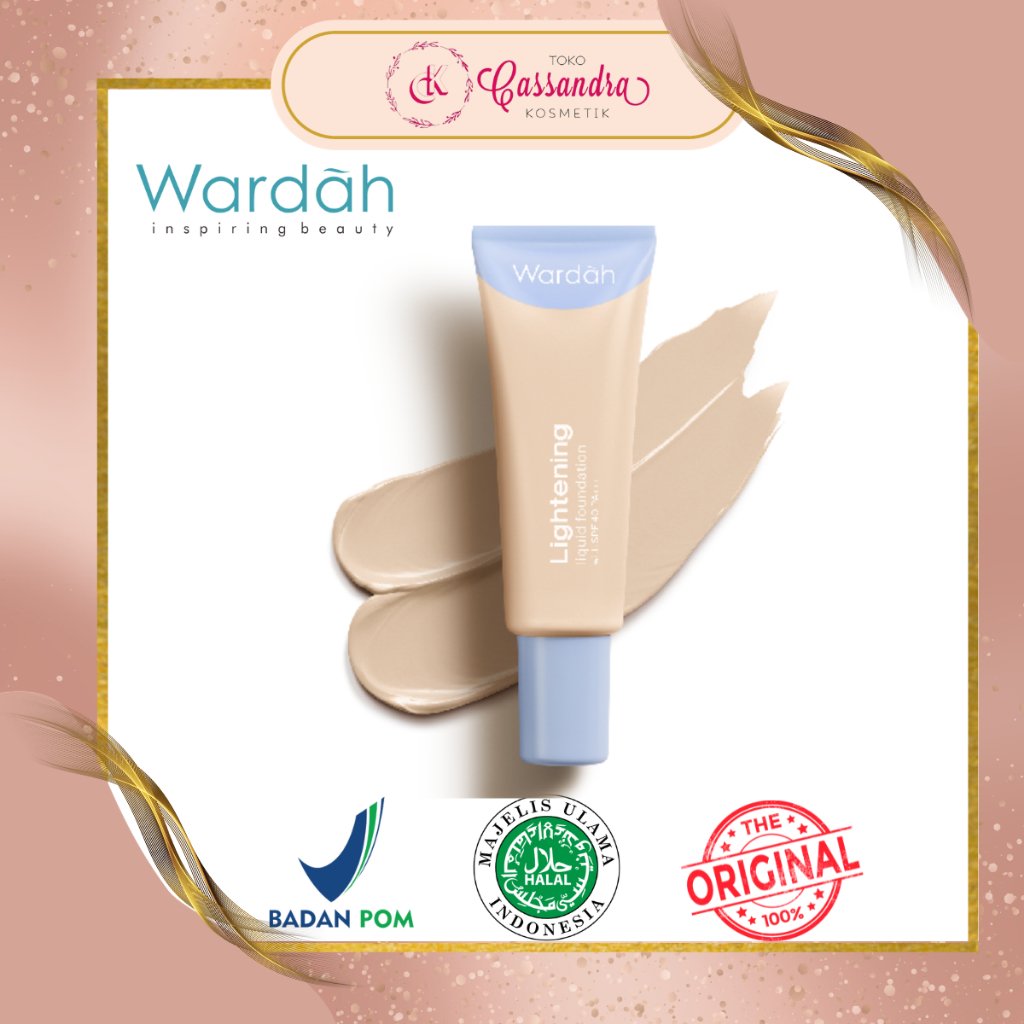 Wardah LIGHTENING LIQUID FOUNDATION SACHET - 6ML - MINI SACHET | Shopee ...
