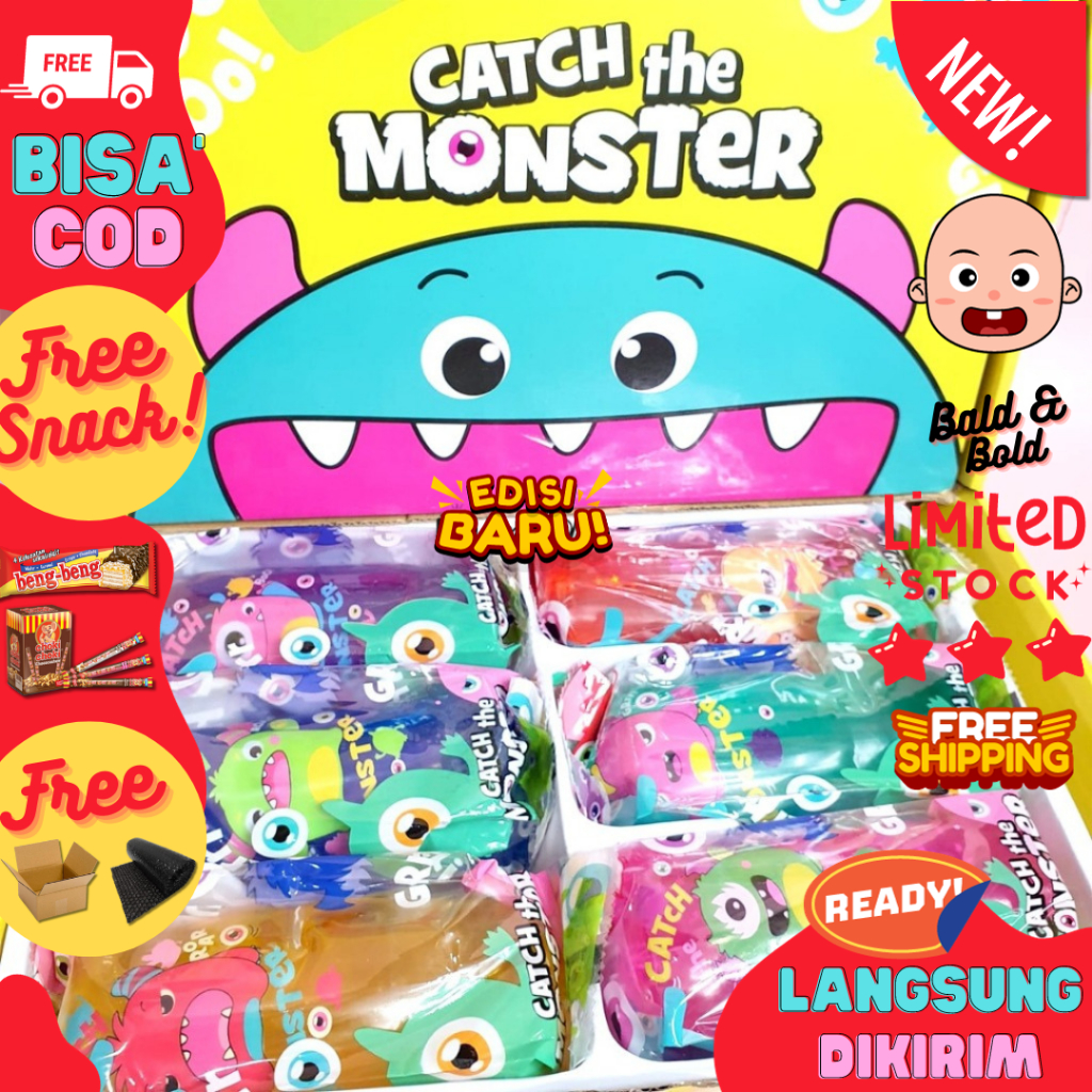 Original Kids Toys Water Monster Slippery Viral Rhino Catch The Monster ...