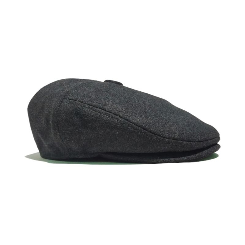 Thejam. Flatcap Hooligans wool laken grey | Shopee Malaysia