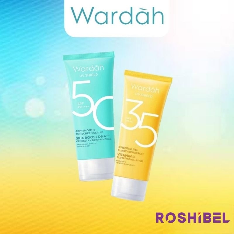 Roshibel - Wardah UV Shield Essential Sunscreen Gel SPF 35 PA ...