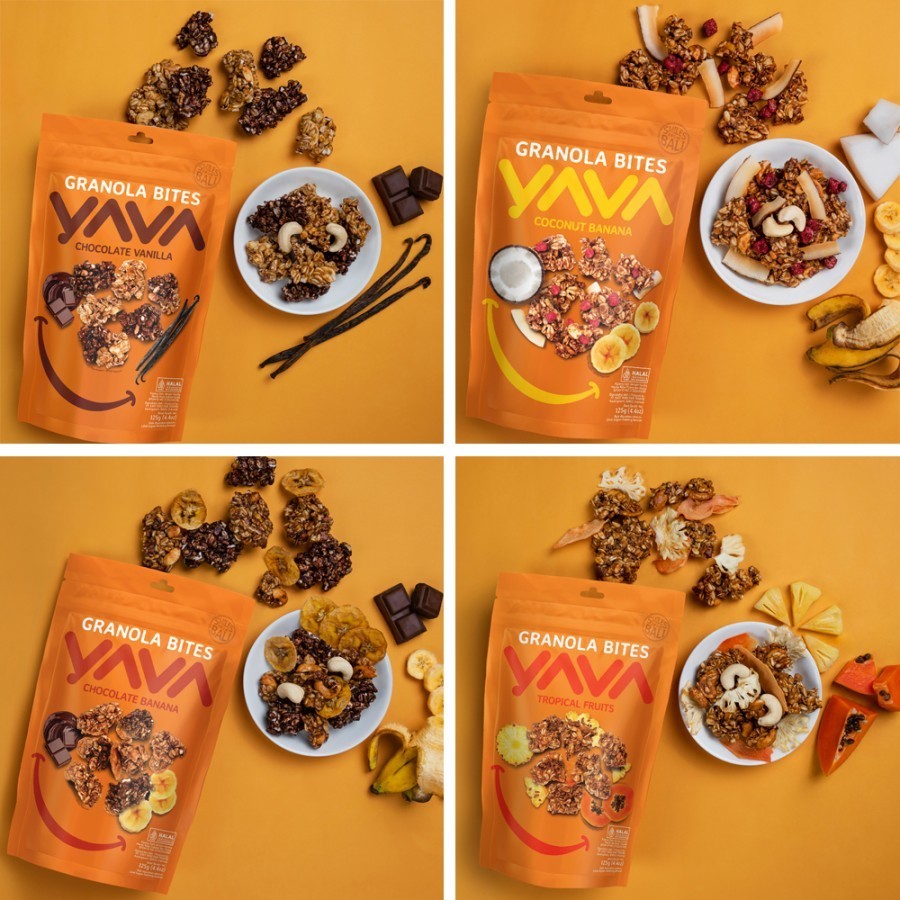 YAVA Healthy Snack Granola Bites 125 grams Granola | Shopee Malaysia