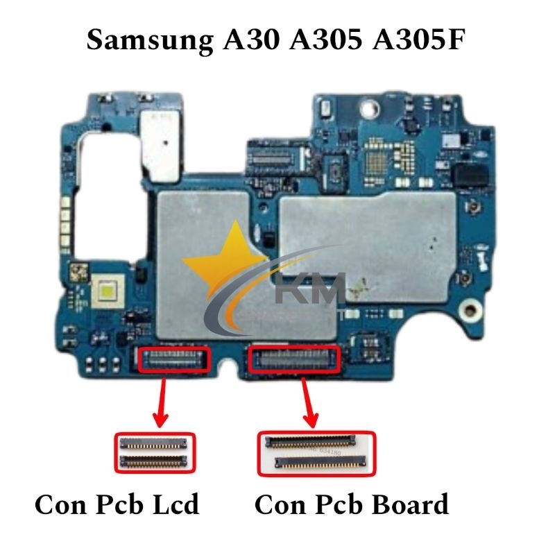 MESIN Lcd Connector Samsung A30 A305 Socket Pcb Board Connector On The Machine | Shopee Malaysia