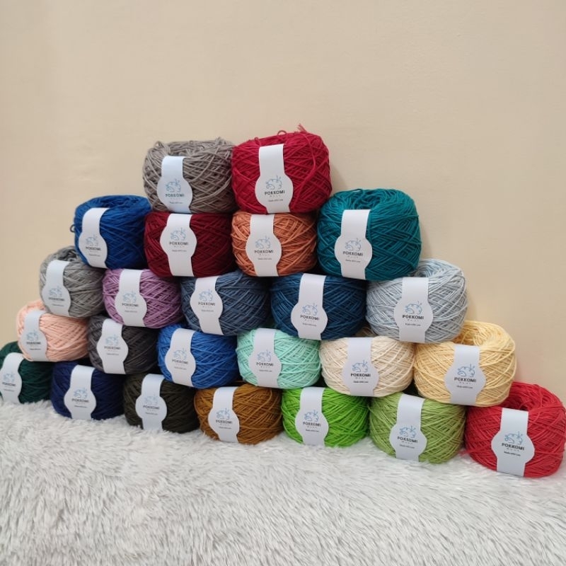 Solid Color Plain Combed Cotton Knitting Yarn 2 | Shopee Malaysia