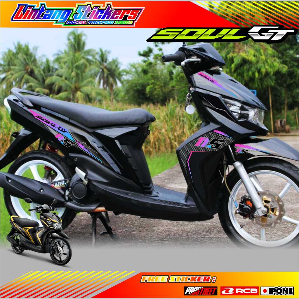 YAMAHA MIO SOUL GT 115 VARIATION STRIPING / YAMAHA MIO SOUL GT STREET ...