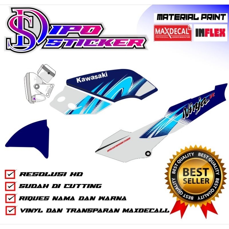 Ninja Kis custom Wing Striping Sticker victor, Can request | Shopee ...