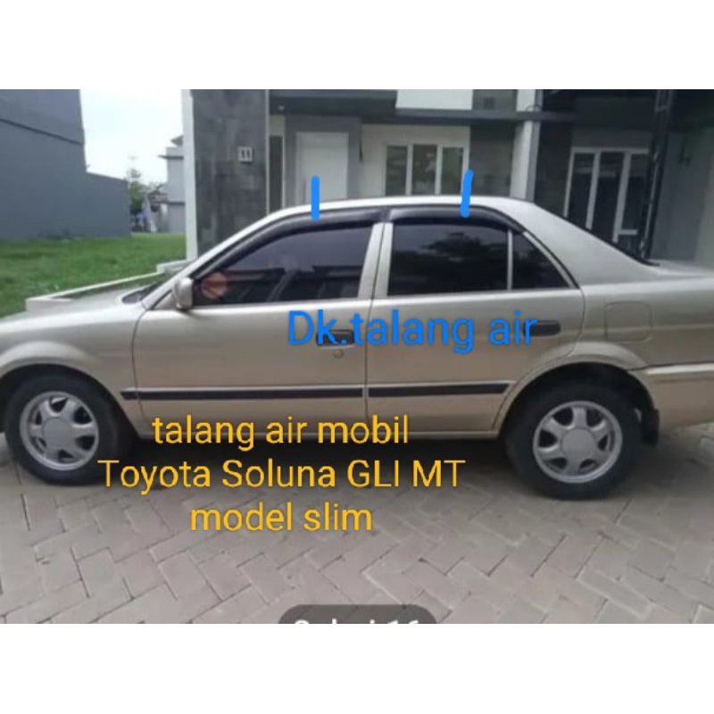 Toyota Soluna GLI MT car water gutter, slim 4 door model | Shopee Malaysia