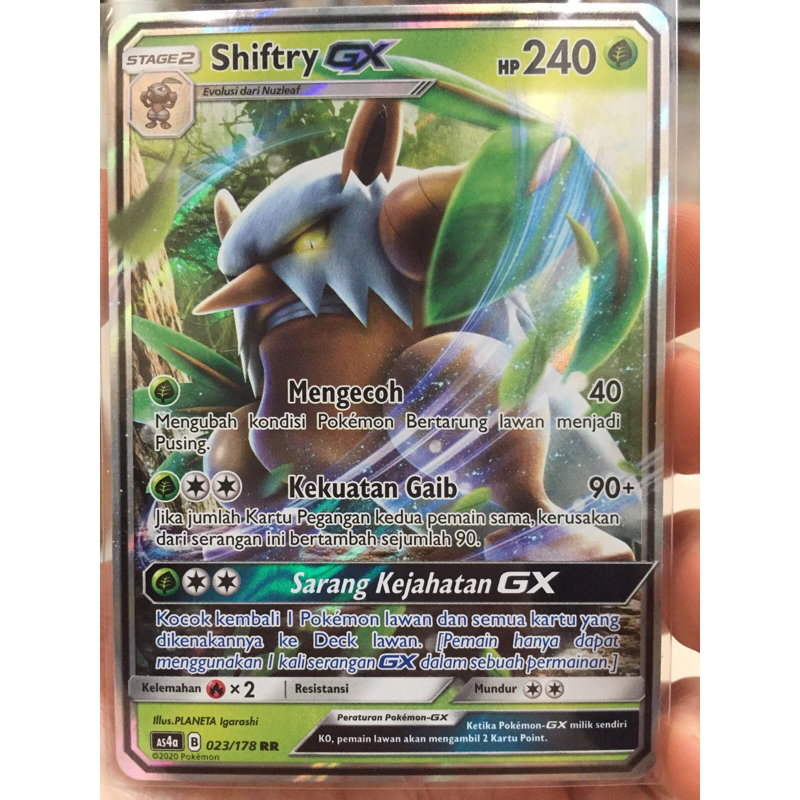 Pokemon SHIFTRY GX RR INDONESIA HOLO Card | Shopee Malaysia