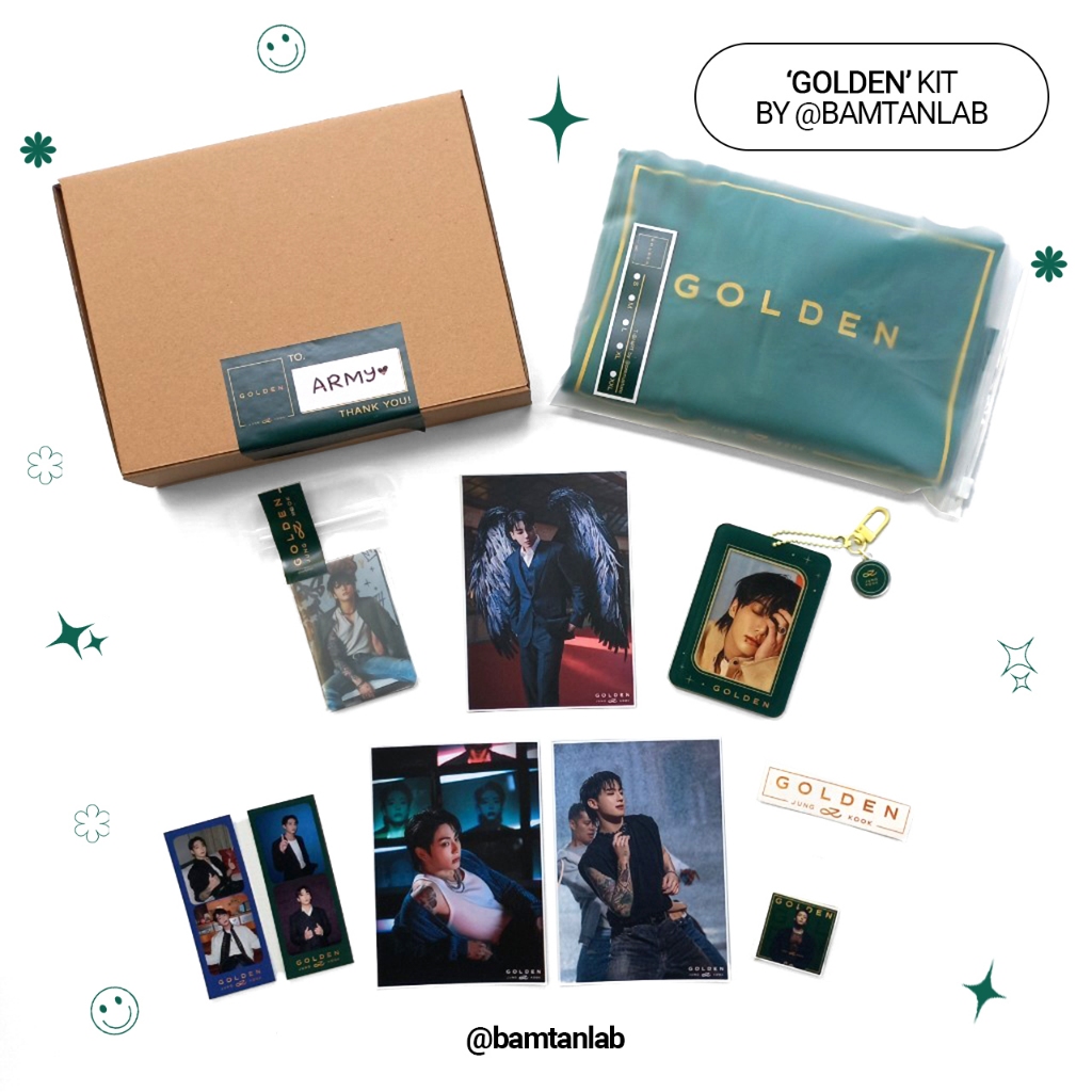 [PRE-ORDER] JUNGKOOK 'GOLDEN' KIT by @bamtanlab x @prenustore | BTS ...